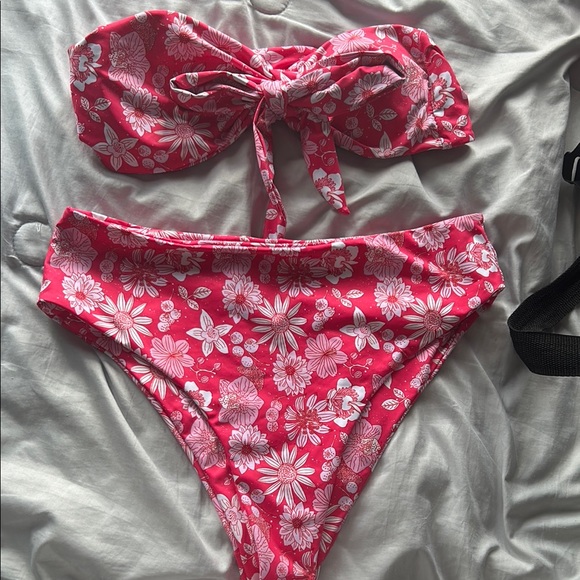 Swim | Floral Pink Bikini Set | Poshmark